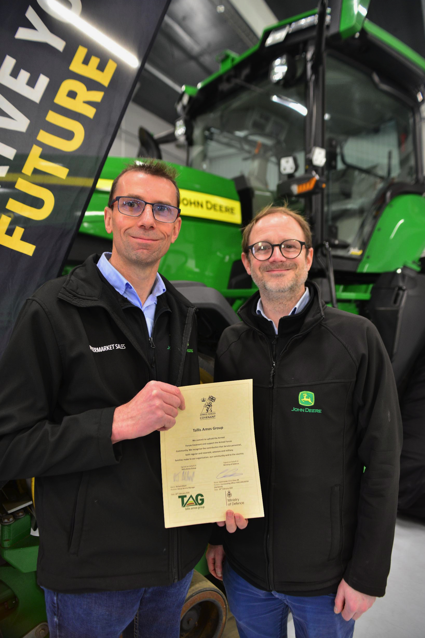 Tallis Amos Group follows John Deere by signing Military Covenant ...
